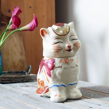 Vintage Shawnee Puss 'N Boots cookie jar / 1940s Shawnee cat ...
