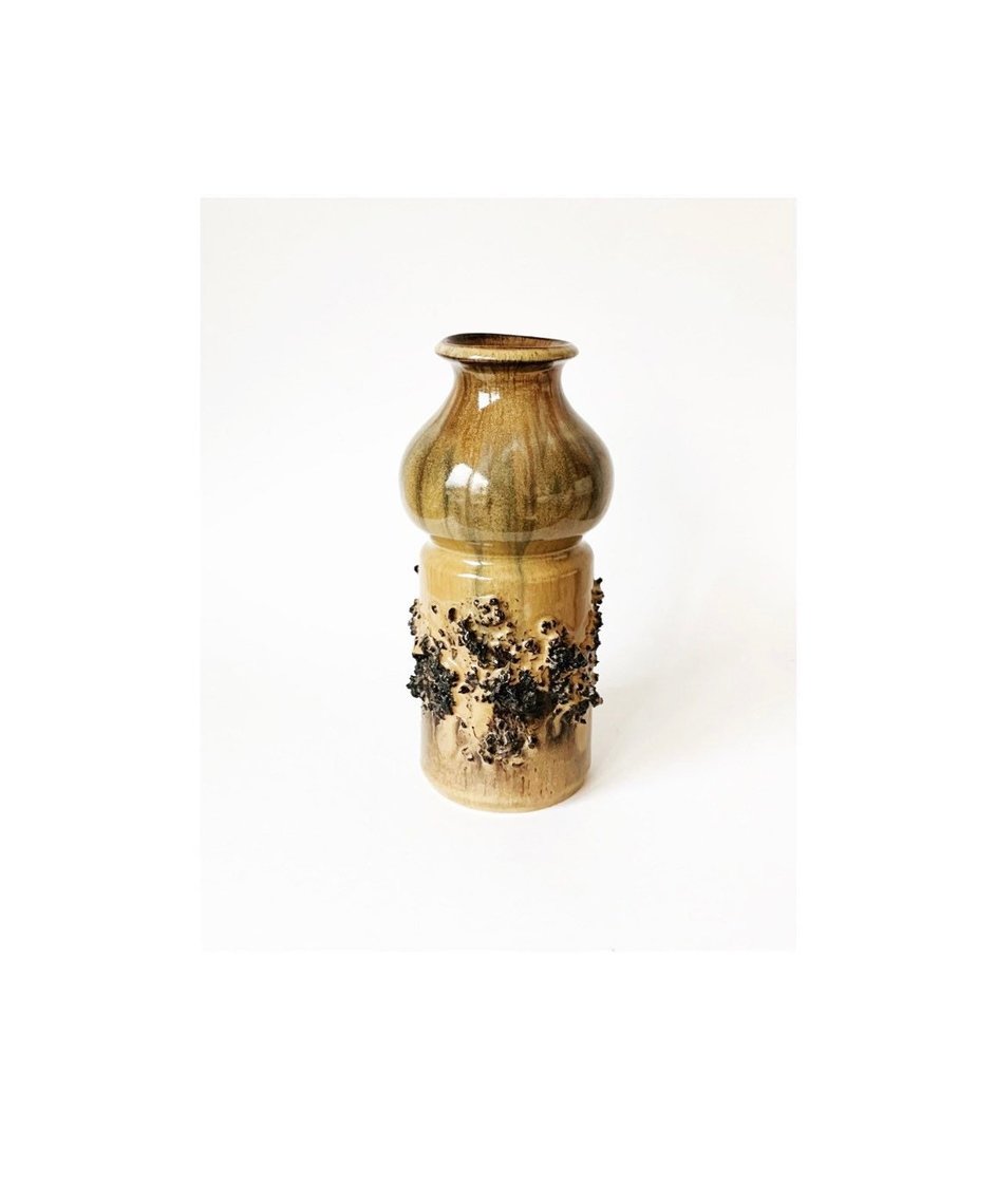 Mid Century Glit HF Icelandic Ceramic "Lava" Vase | Sabine Vintage Home ...