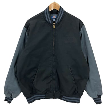 Vintage 90's Dickies Black Gray Two Tone Quilt Lined Bomber | Downtown ...
