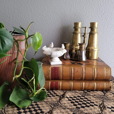 Vintage Miniature Alabaster Bird Bath - White with | Specter & Ashe ...
