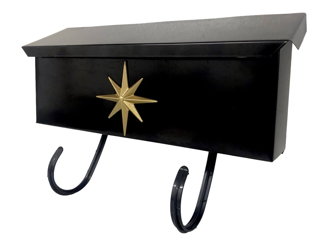 Vintage Mid-Century Metal Starburst Emblem Mailbox | 1950's Retro ...