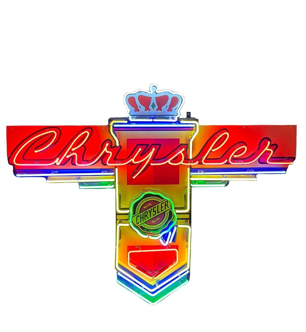 Vintage Chrysler Neon Sign, 20th Century | Pegaso Gallery Design | Los ...