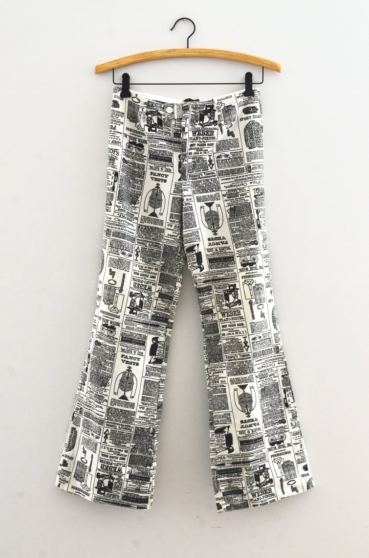 Vintage 1960's It's Pantime Newspaper Pants | Pickled Vintage | Palo ...