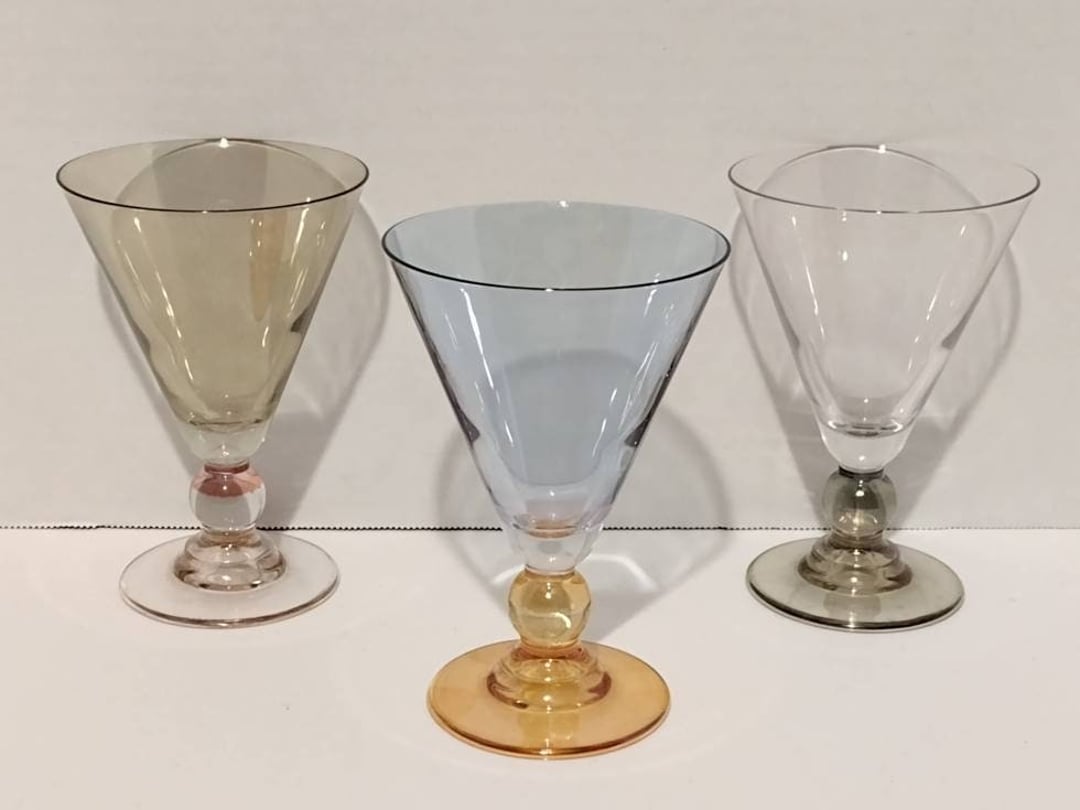 Vintage Cerve Italy Iridescent Cocktail Glass Goblets Replacement ...