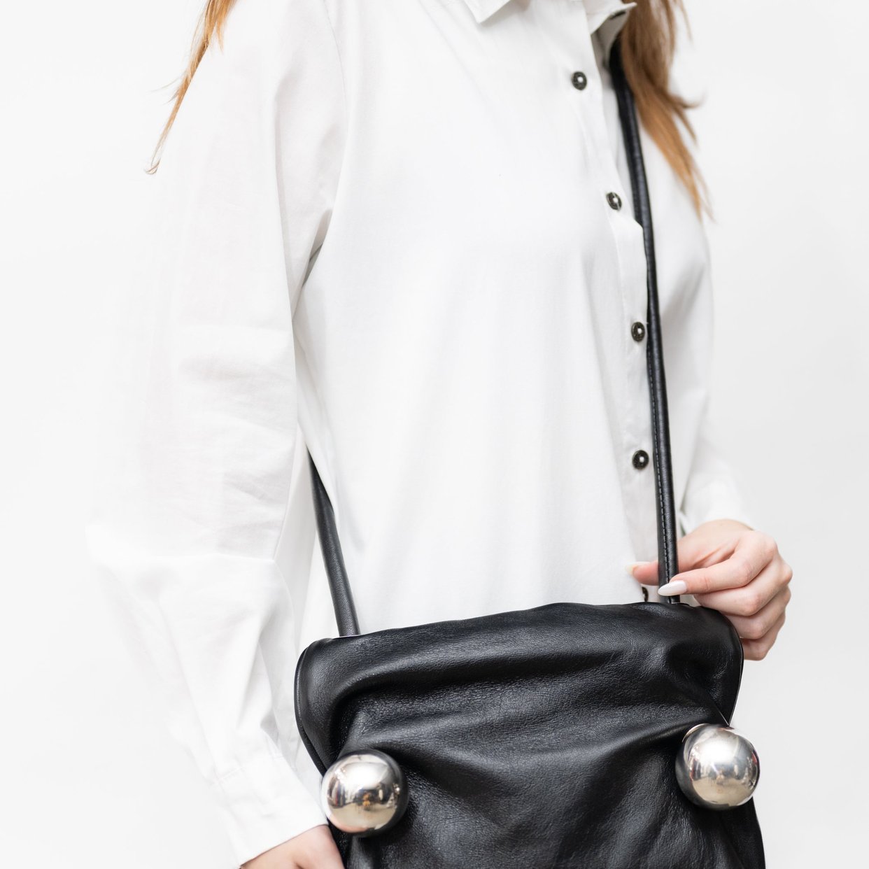 Small Kimi B Black Leather Bag | December Thieves - Boston, MA | ATTIC