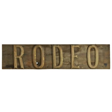 Handmade Wooden “Rodeo” Sign | Aurora Mills | Aurora, OR
