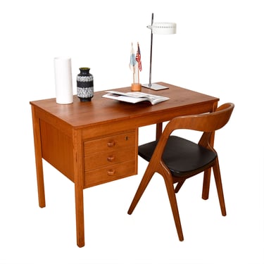 Danish Teak Three-Drawer Writing | Student Desk | Modern Mobler ...