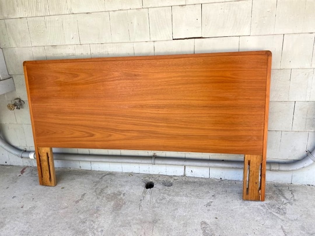 Queen/Full Midcentury Danish Teak Headboard | Off Main | Baltimore, MD