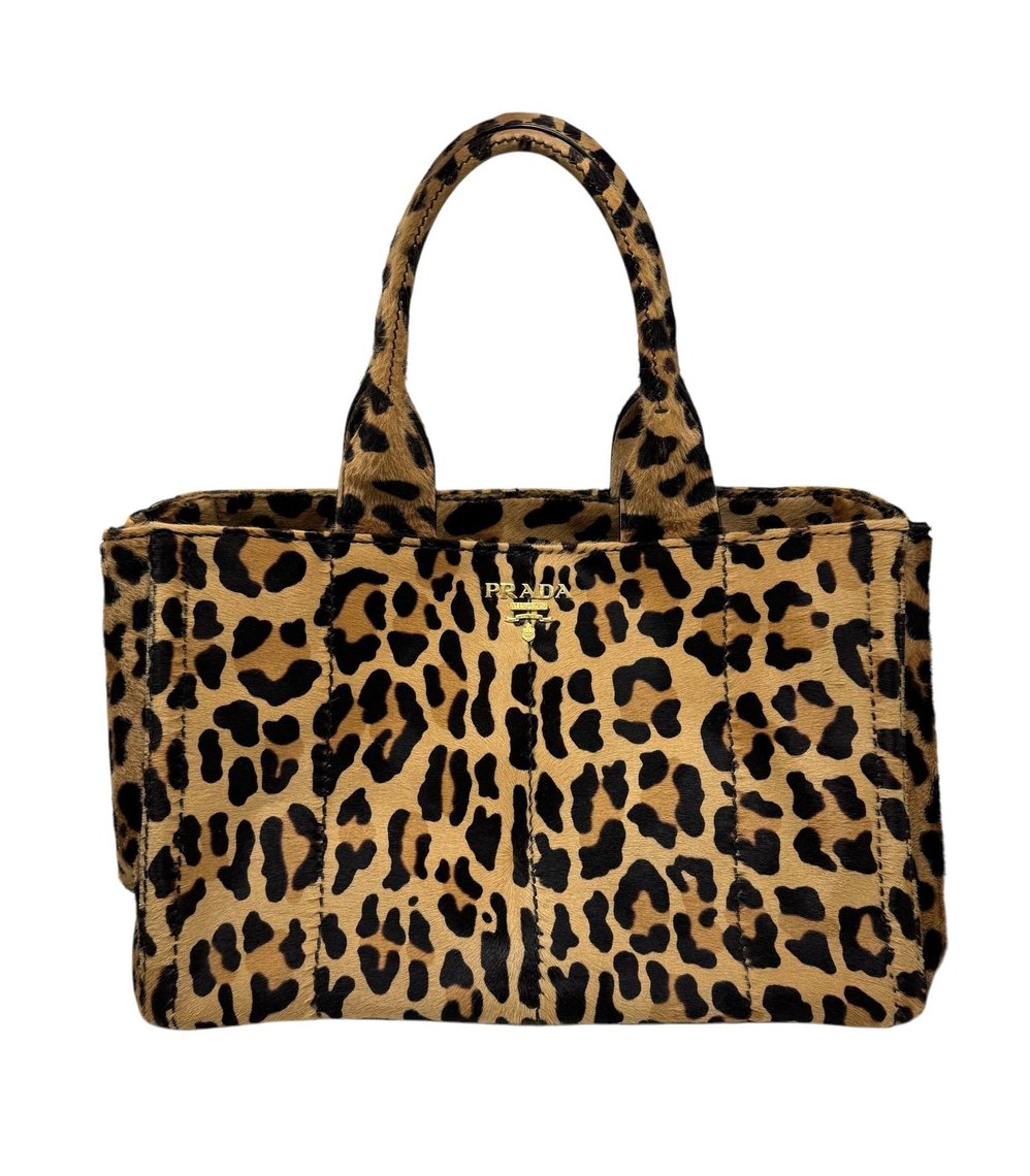 Prada Cheetah Calf-Hair Top Handle Bag | Treasures of NYC | New York, NY