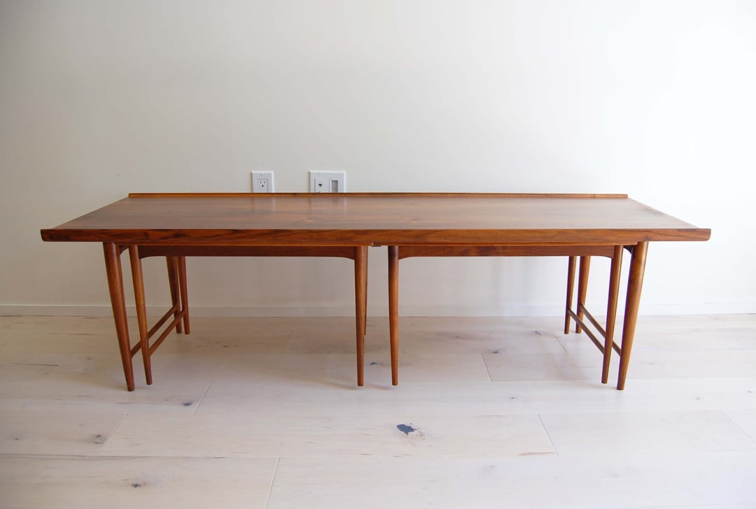 Danish Modern Walnut Rectangle Nesting Coffee Tables by Marius Made ...