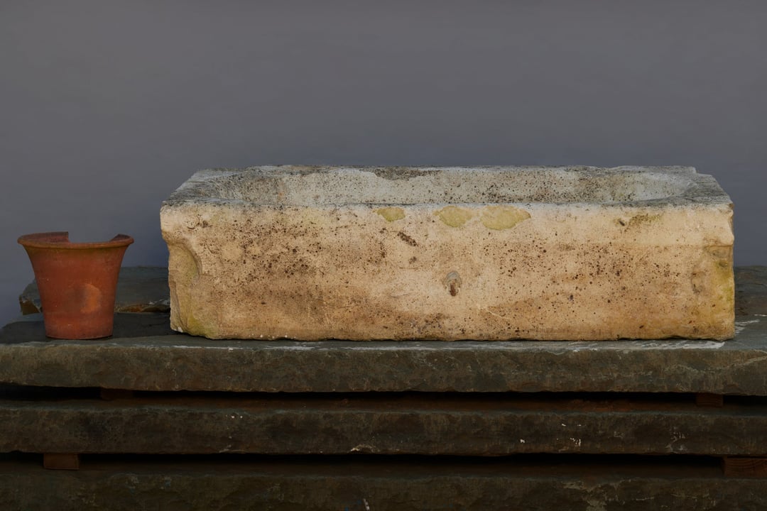 18th Century French Limestone Oval Basin | Michael Trapp | West ...
