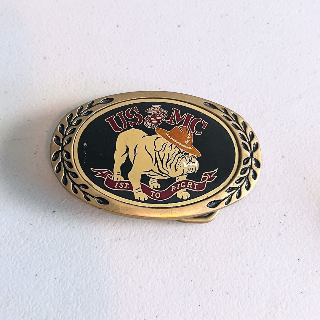 Vintage Heritage Belt Buckle United States Marine Corps Bull Dog | Over ...