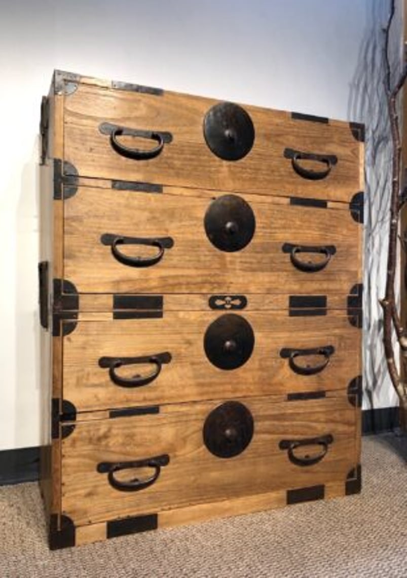 Antique Japanese Kasane Tansu Clothing Chest. | Kuraya Japanese ...