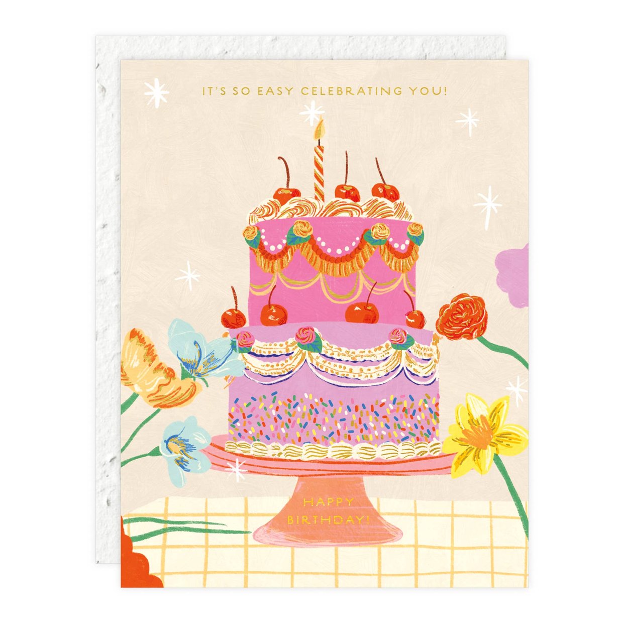 CHERRY CAKE | BIRTHDAY CARD | SEEDLINGS PLANTABLE ENVELOPE | Angela ...