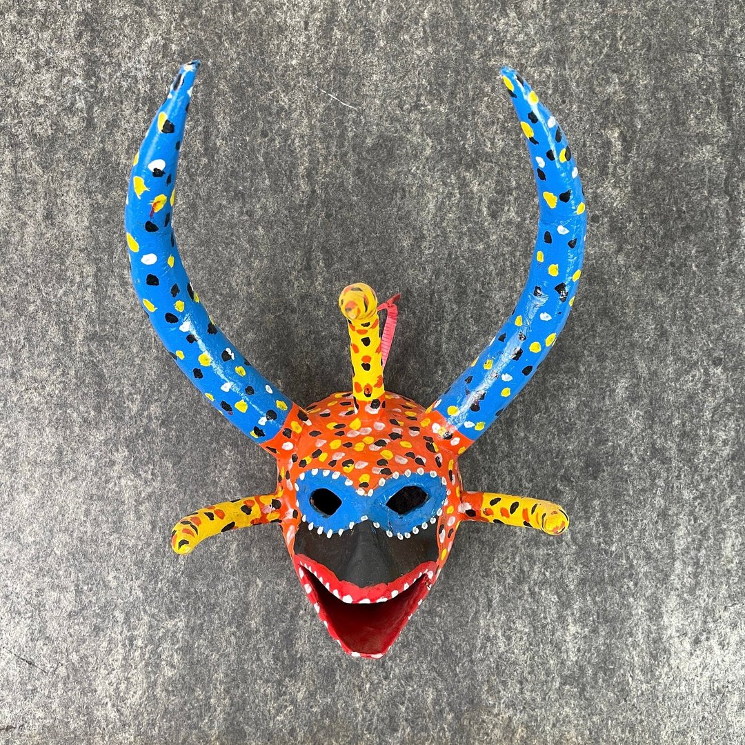Vejigante careta horned mask - Ponce, PR - signed 1995 | NextStage ...