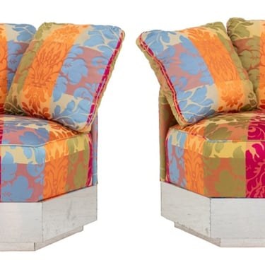 After Peter Murdoch Hexagon Swivel Chairs, Pair | Showplace Antique ...