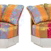 After Peter Murdoch Hexagon Swivel Chairs, Pair | Showplace Antique ...