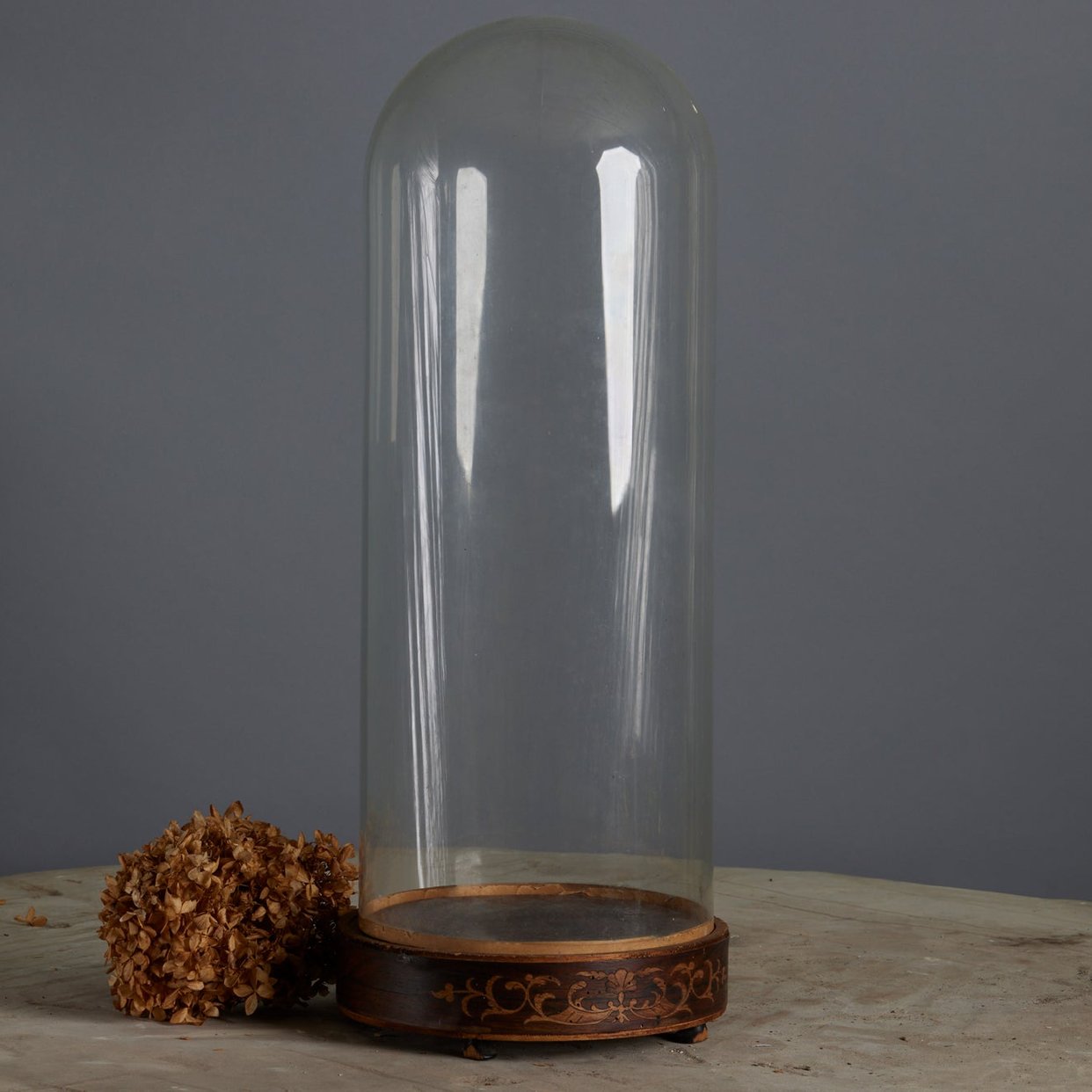 Tall Hand Blown Glass French Dome on a | Michael Trapp - West Cornwall ...