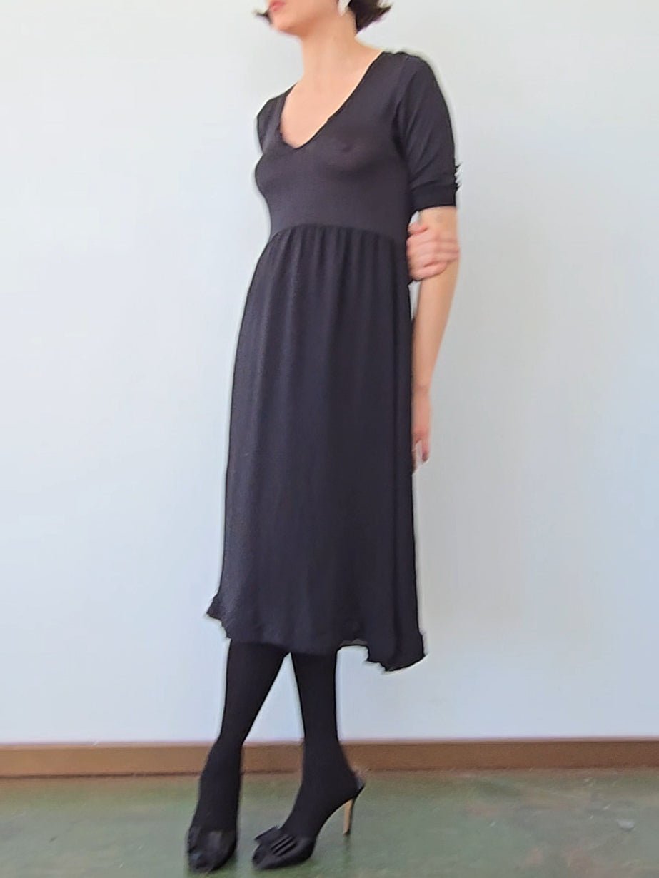 Black Luxe Silk Knit Dress (S) | Banshee - Portland, OR | ATTIC
