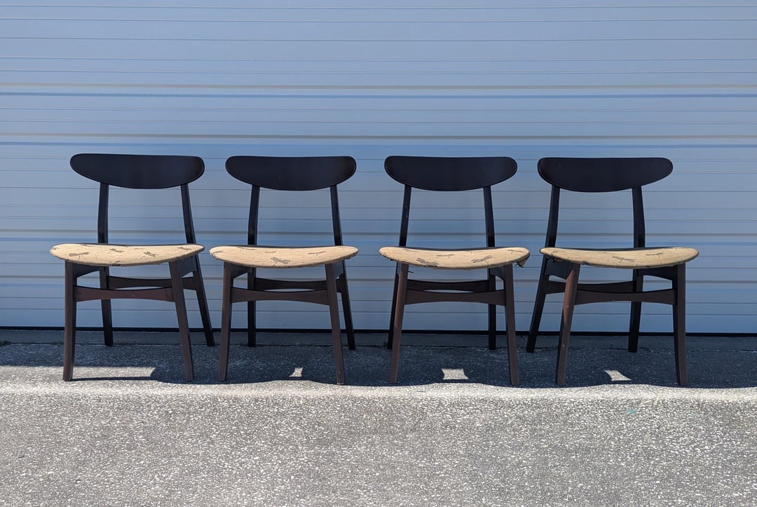 Mid Century Modern Dining Chairs - set of 4 | Mod and Ozzie | Annapolis, MD