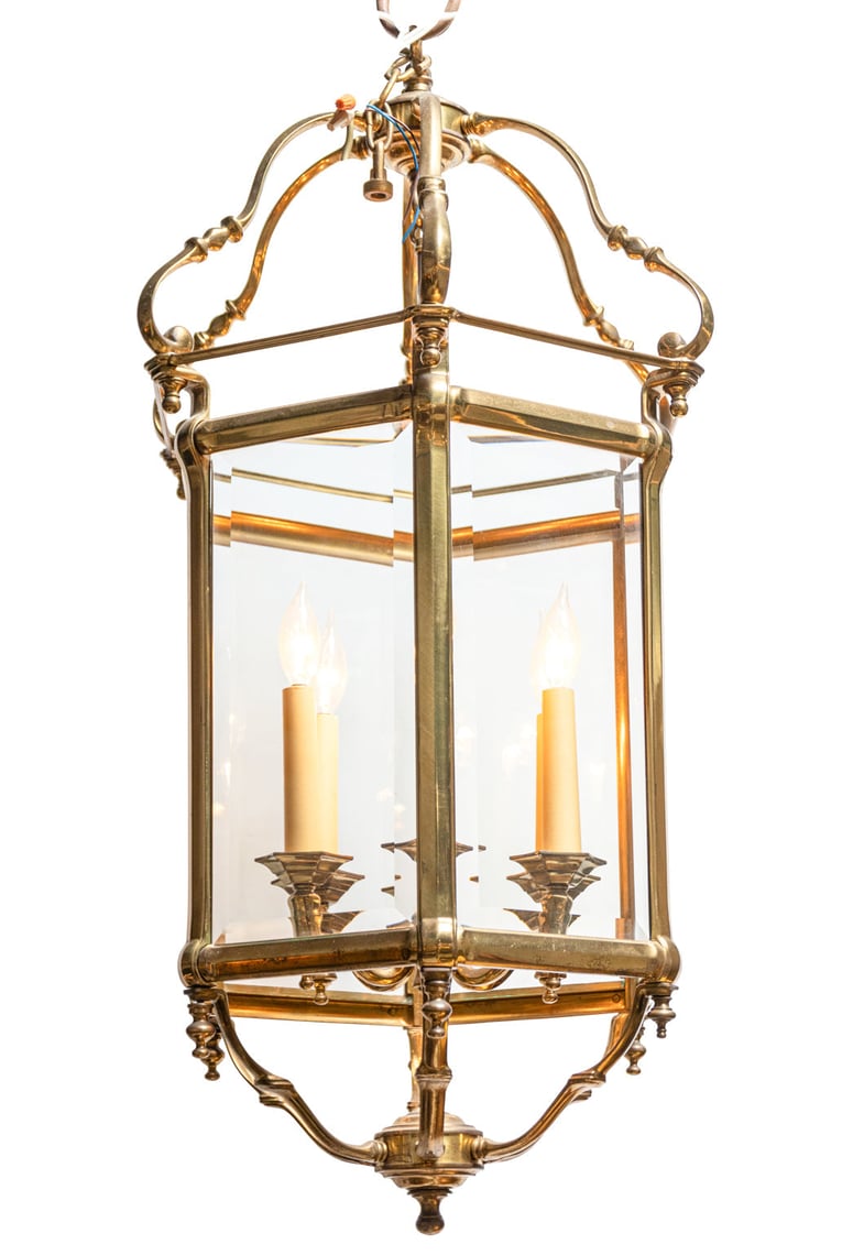 1930s English Regency Lantern with Glass | The Antique and Artisan ...