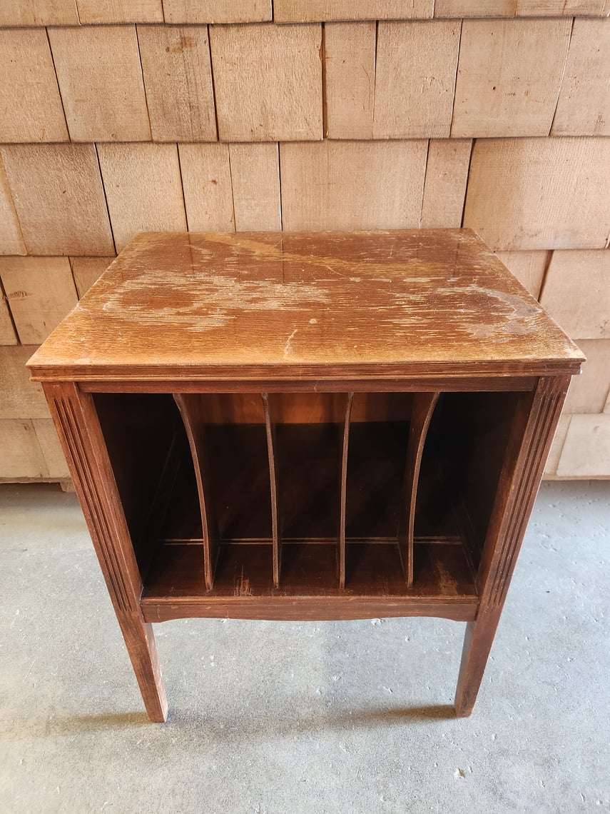 Record Player Stand with Vinyl Storage 20.75" x 26" x 17" | Earthwise ...