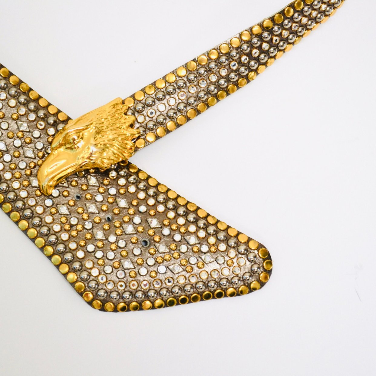 80s Vintage Kippys Gold Rhinestone Eagle Belt Silver | Hooked on Honey ...