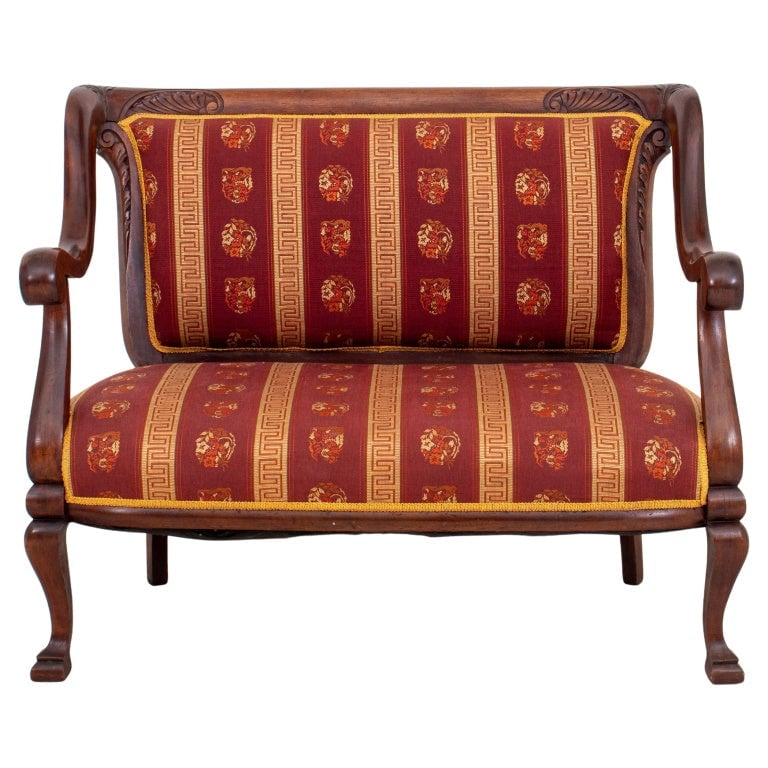 Gilded Age Mahogany Settee, circa 1890 | Showplace Antique + Design ...