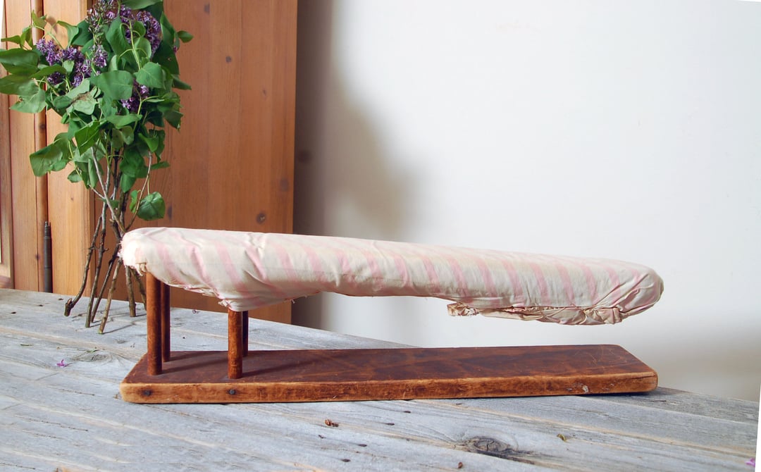 Antique French ironing board / mini ironing board / antique sleeve ...