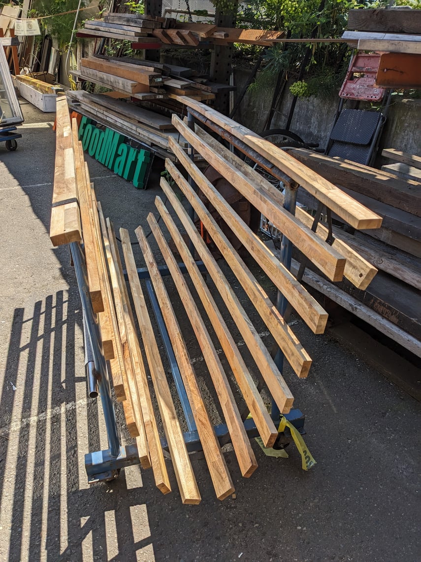 Tropical Hardwood King Size Bed Slats 77 x 78 | Earthwise Architectual ...