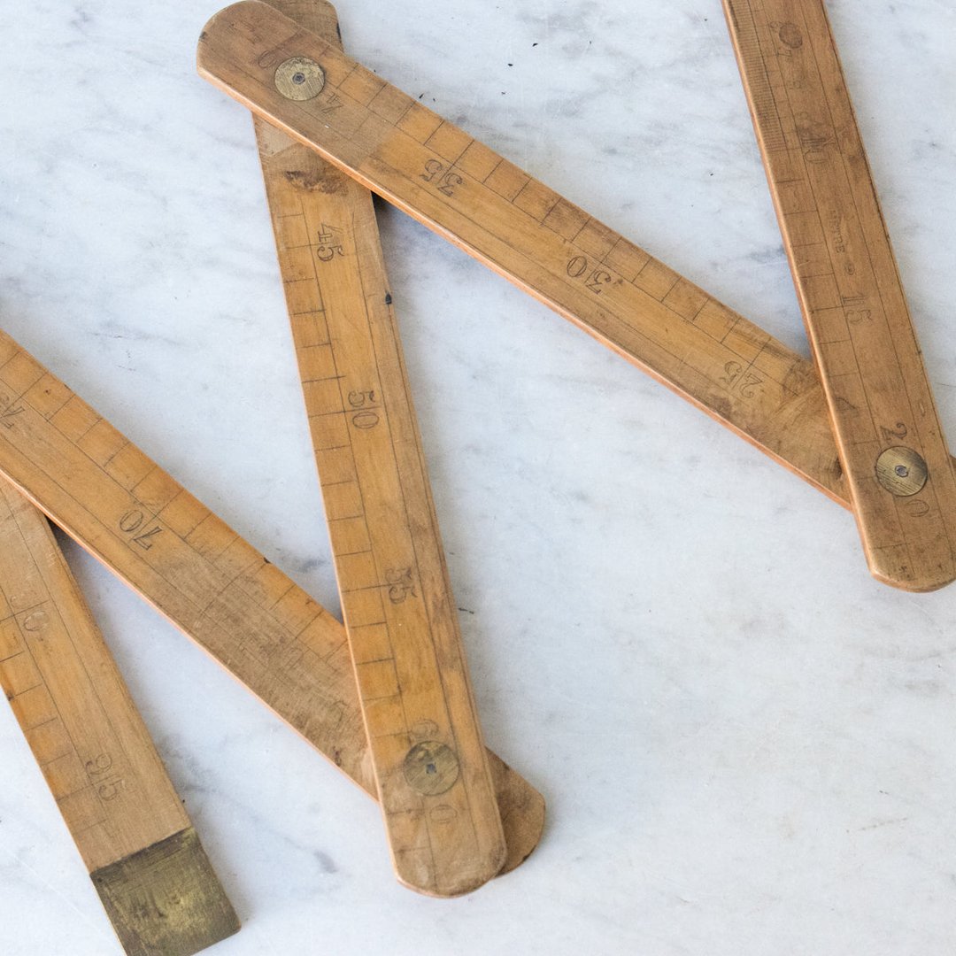 Folding Wood Measuring Stick | Elsie Green | Concord, CA
