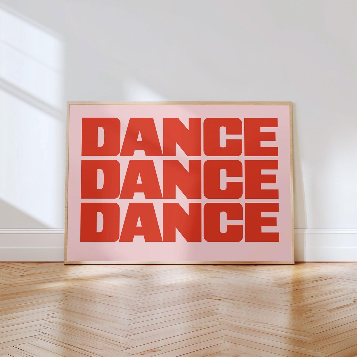 Printable Dance Typography Poster: Retro Supergraphic Print (Digital ...