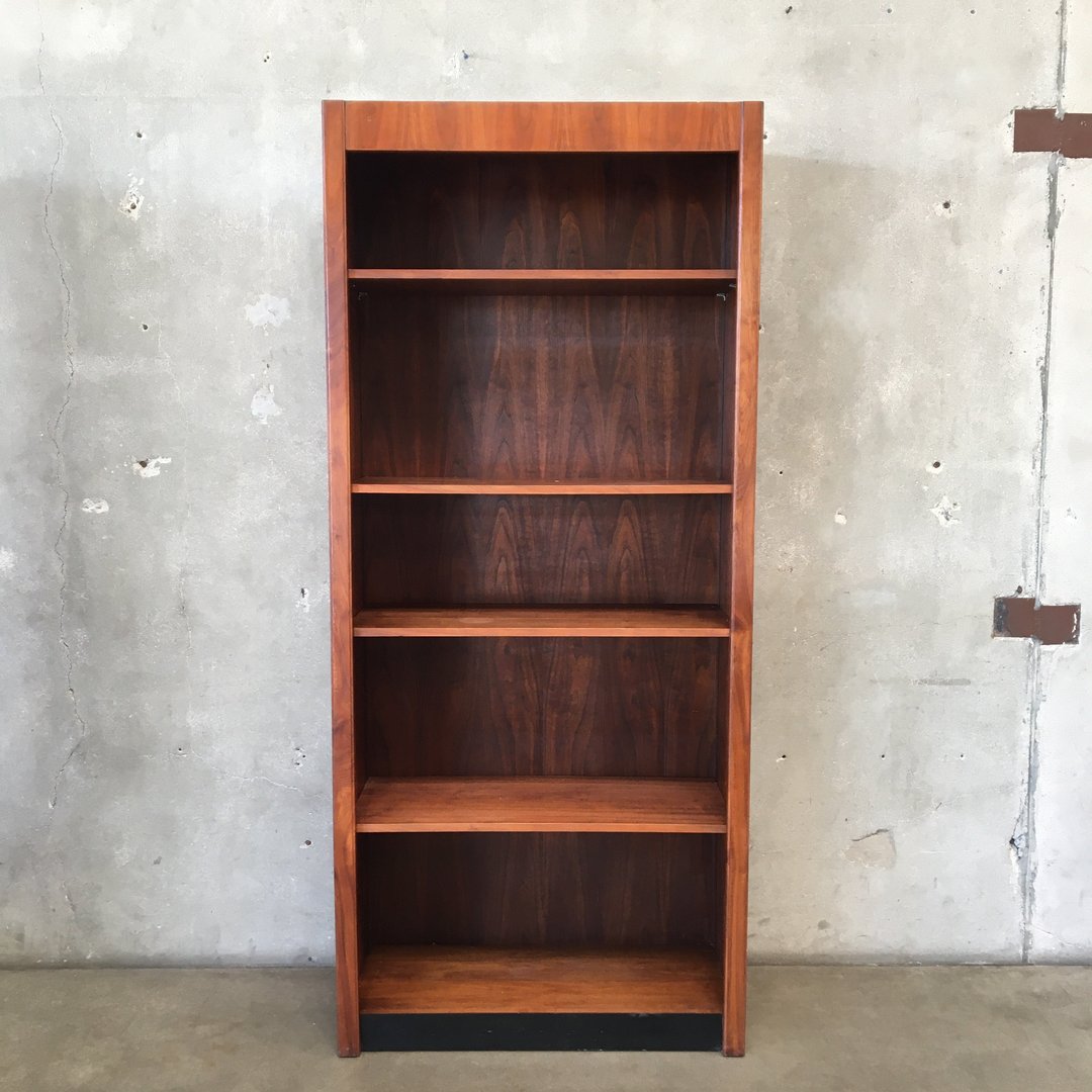Mid Century Modern Walnut Bookcase With Adjustable Shelves | Urban ...
