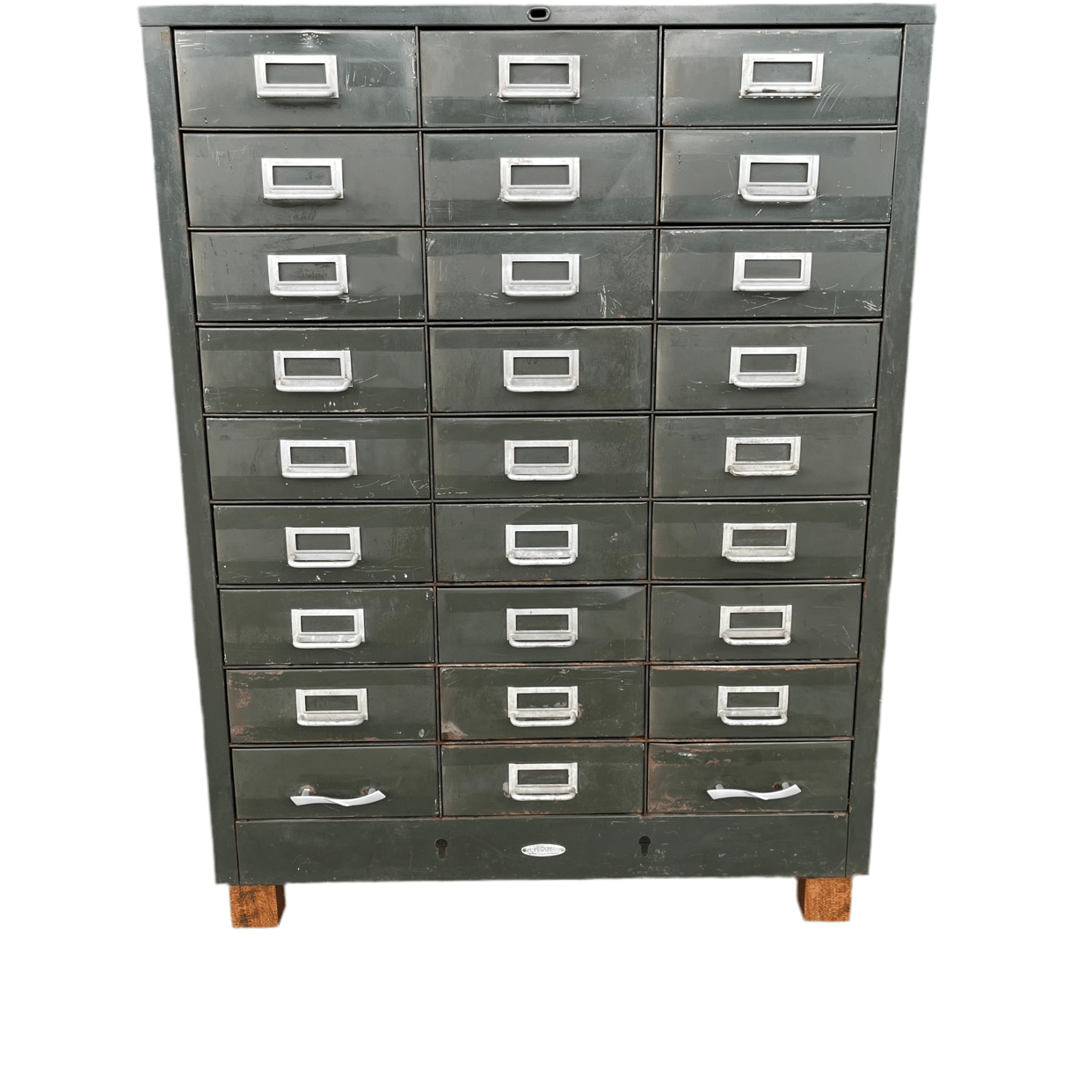 Vintage Green Metal File Drawers | Make Me Modern Vintage Decor ...
