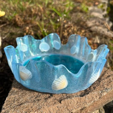 Resin Ocean Beach Bowl Decorative Dish Shells | OrWa Designs - Toledo ...