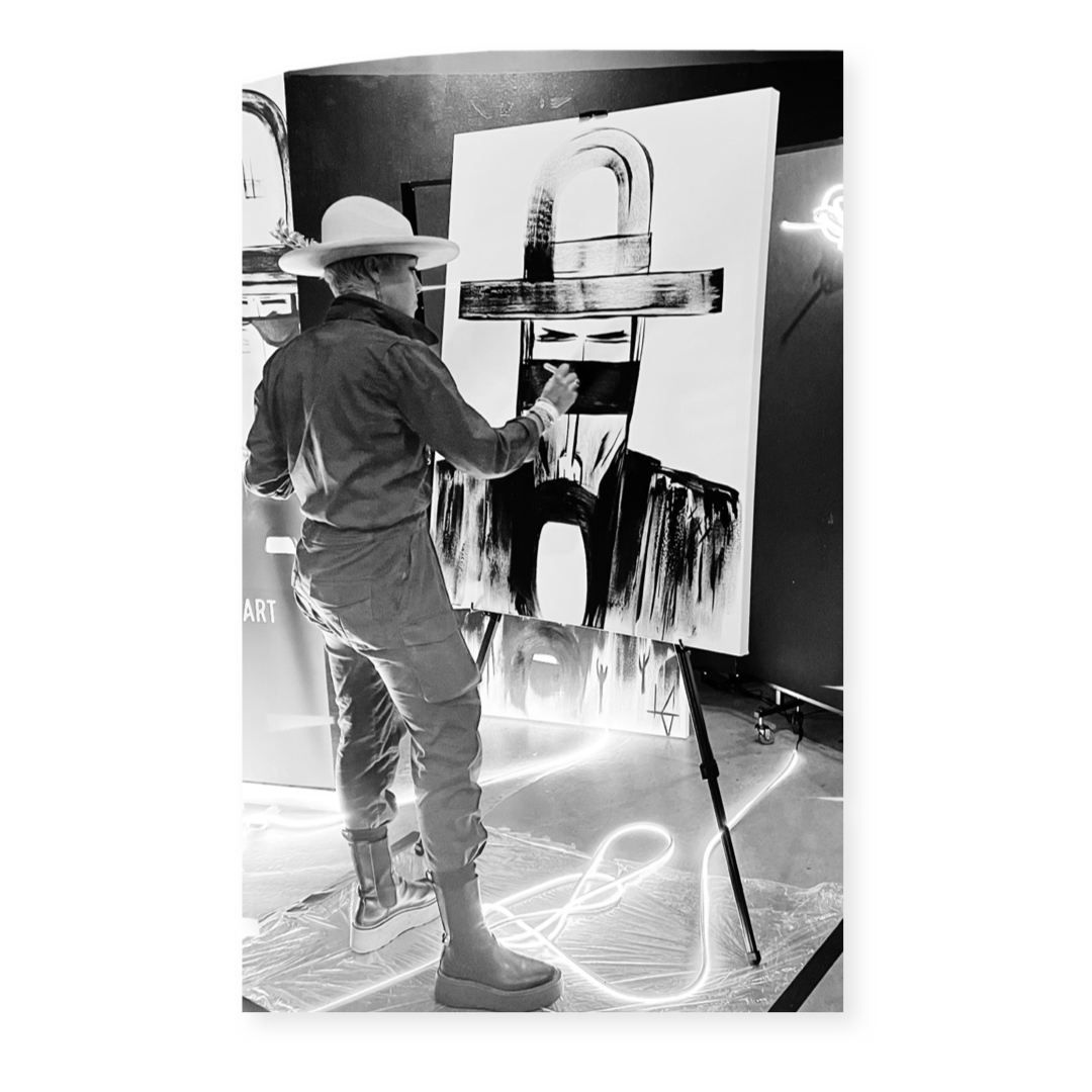 Laura Goodson Original Man in Hat 840 Painting on Canvas | Reuse ...