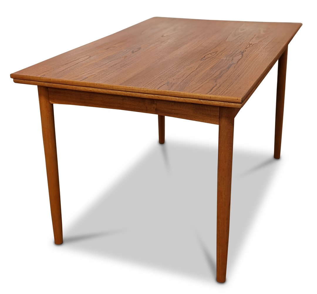 Teak Dining Table w Two Leaves - 4611 | Lanoba Design | Jersey City, NJ