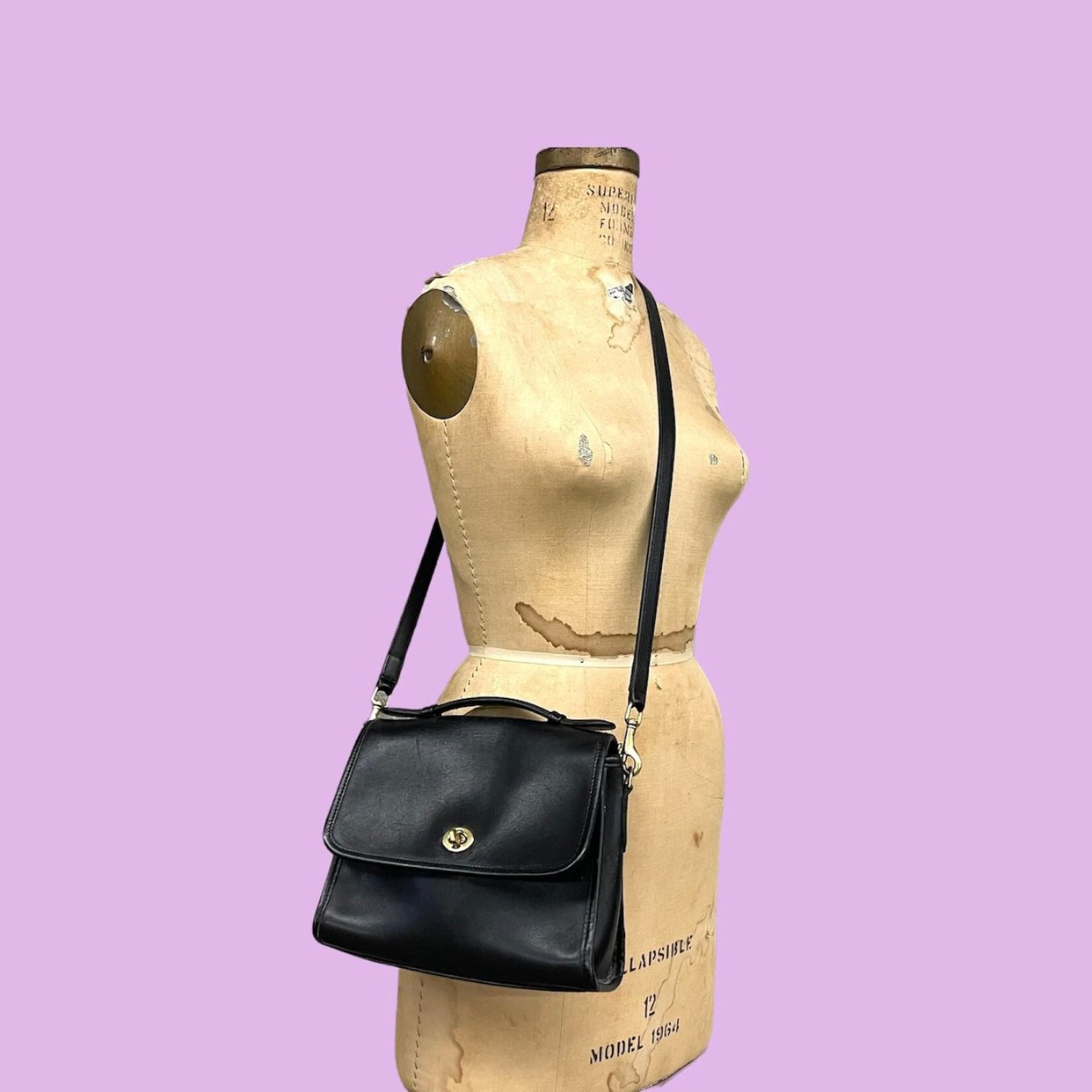 Vintage Coach Court Bag Retro 1990s Genuine Leather + | Retrospect ...