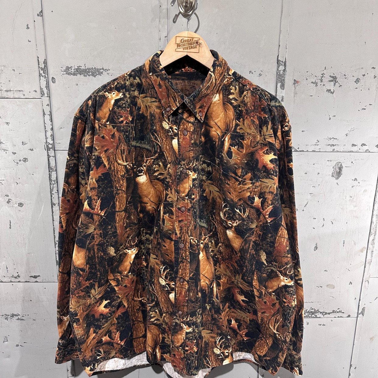 Vintage 90s Bluff Creek Earth Tone Brown Hunting | Great Northern Vintage - Minneapolis, MN | ATTIC