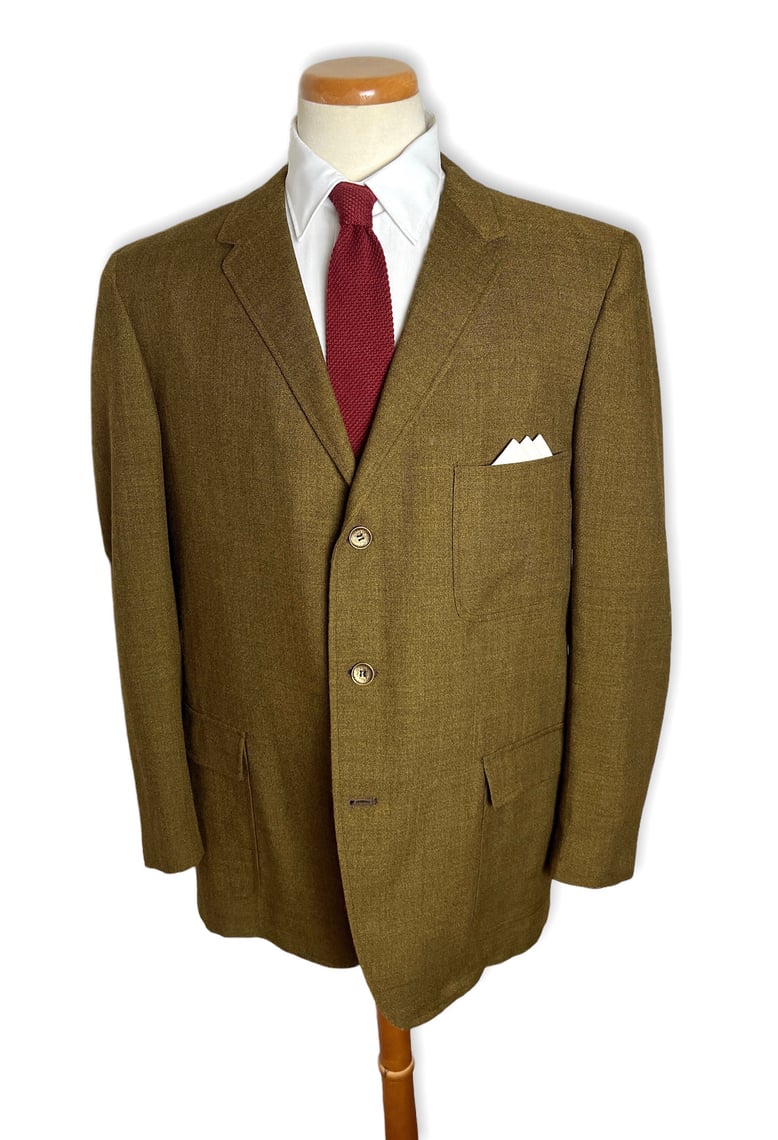 Vintage 1960s/1970s Wool Hopsack Sport Coat ~ 44 R ~ sack jacket ...