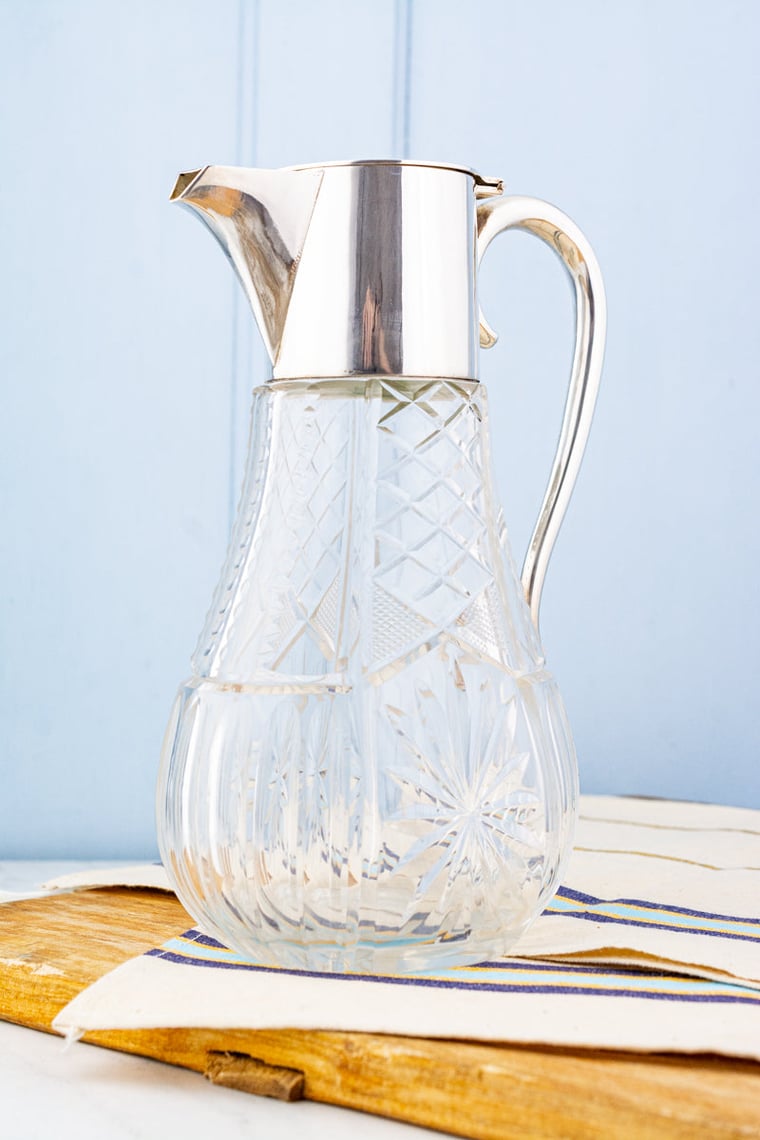 Antique Cut Crystal Claret Jug | Posh Chicago | Chicago, IL