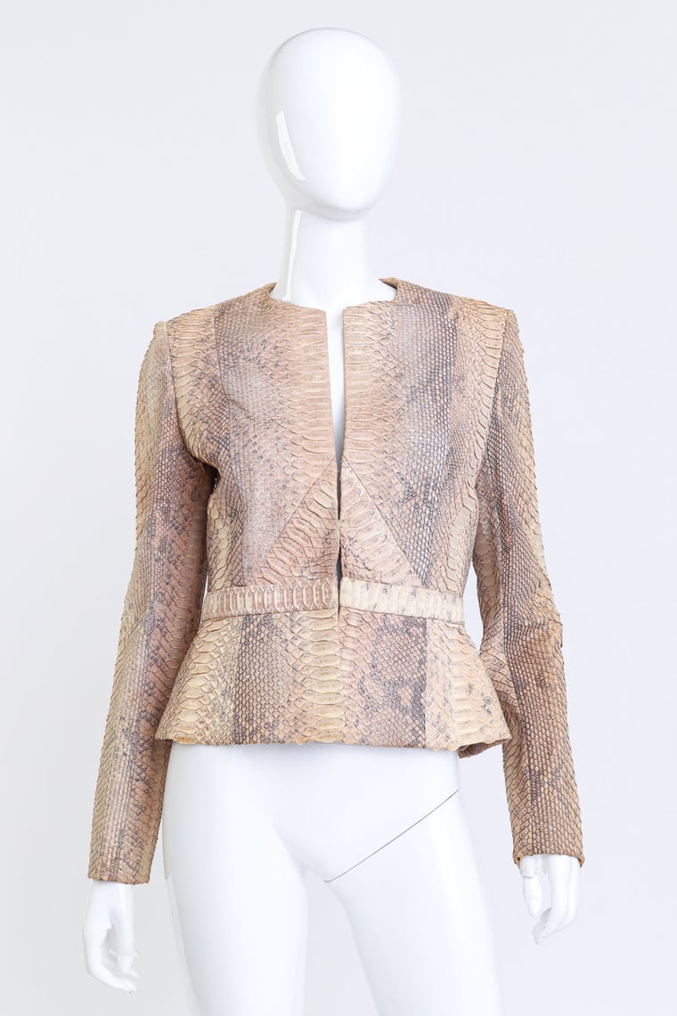 Collarless Python Jacket | Recess | Los Angeles, CA