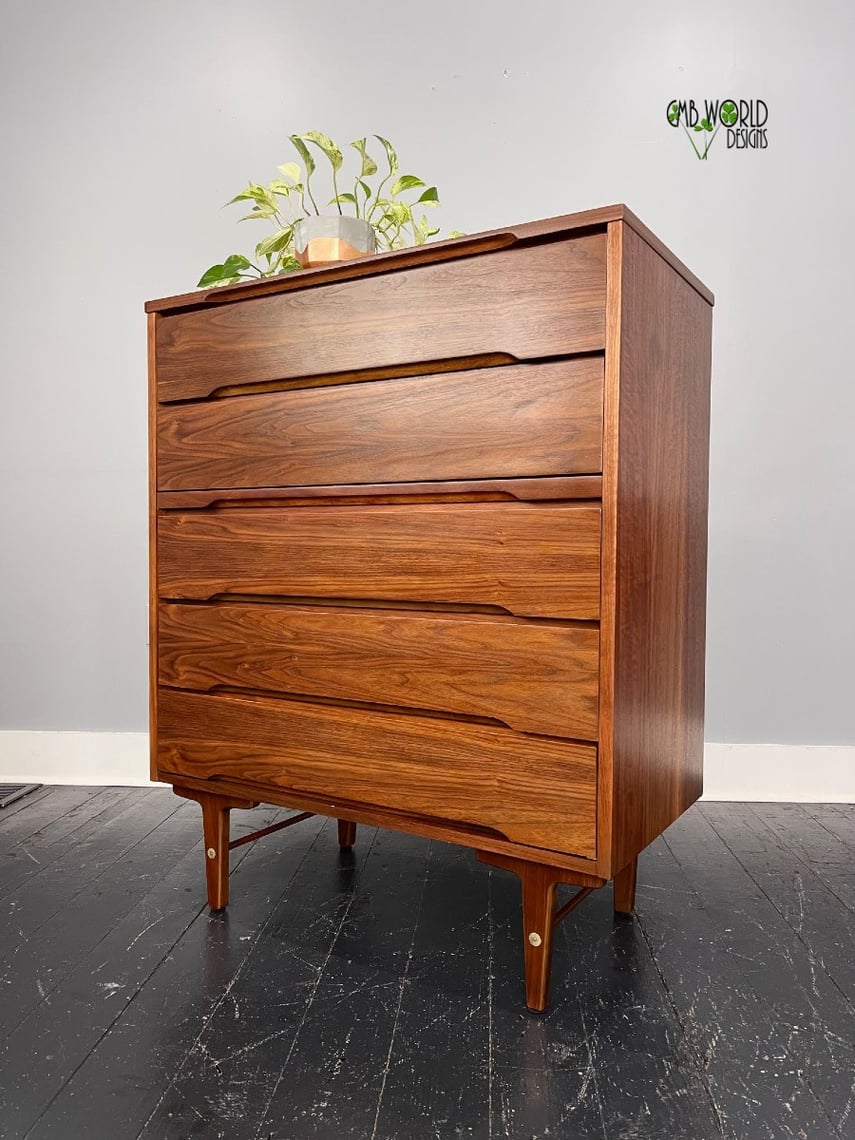 Stanley Walnut tallboy | CMB World Designs | DMV
