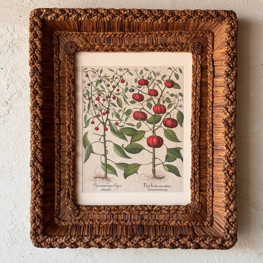 Gusto Woven Frame with Besler Engraving III | Casa Gusto | West Palm ...