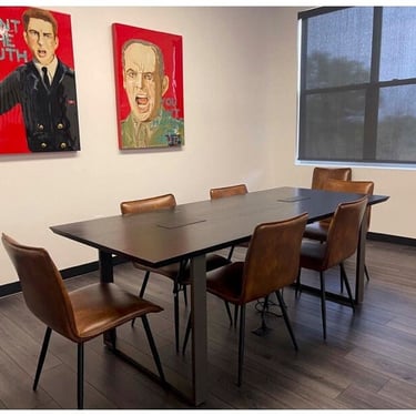 Reclaimed White Oak Conference Table Espresso Finish - | Urban Wood ...