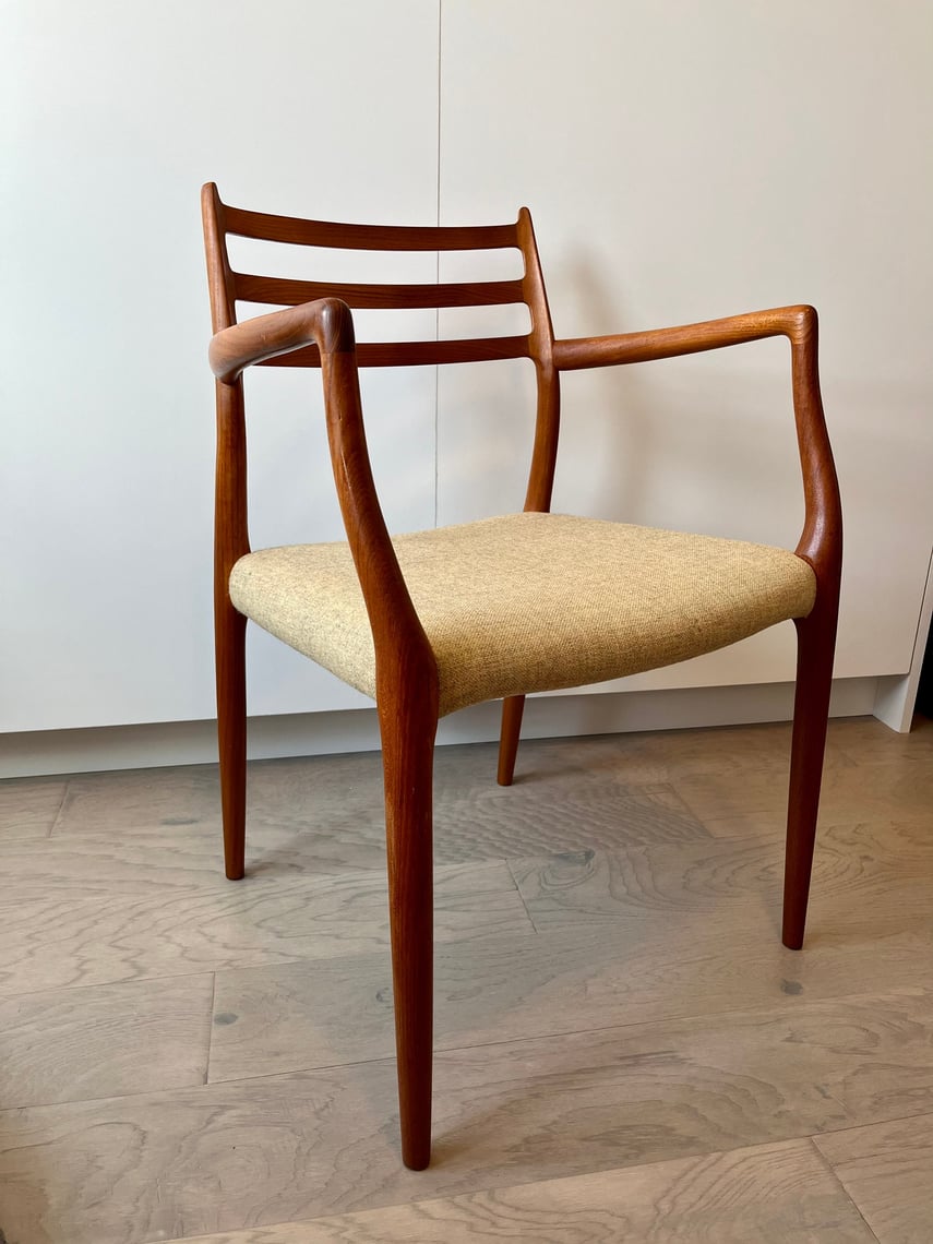 Vintage Moller model 62 teak chair | C and C Modern | Arlington, VA