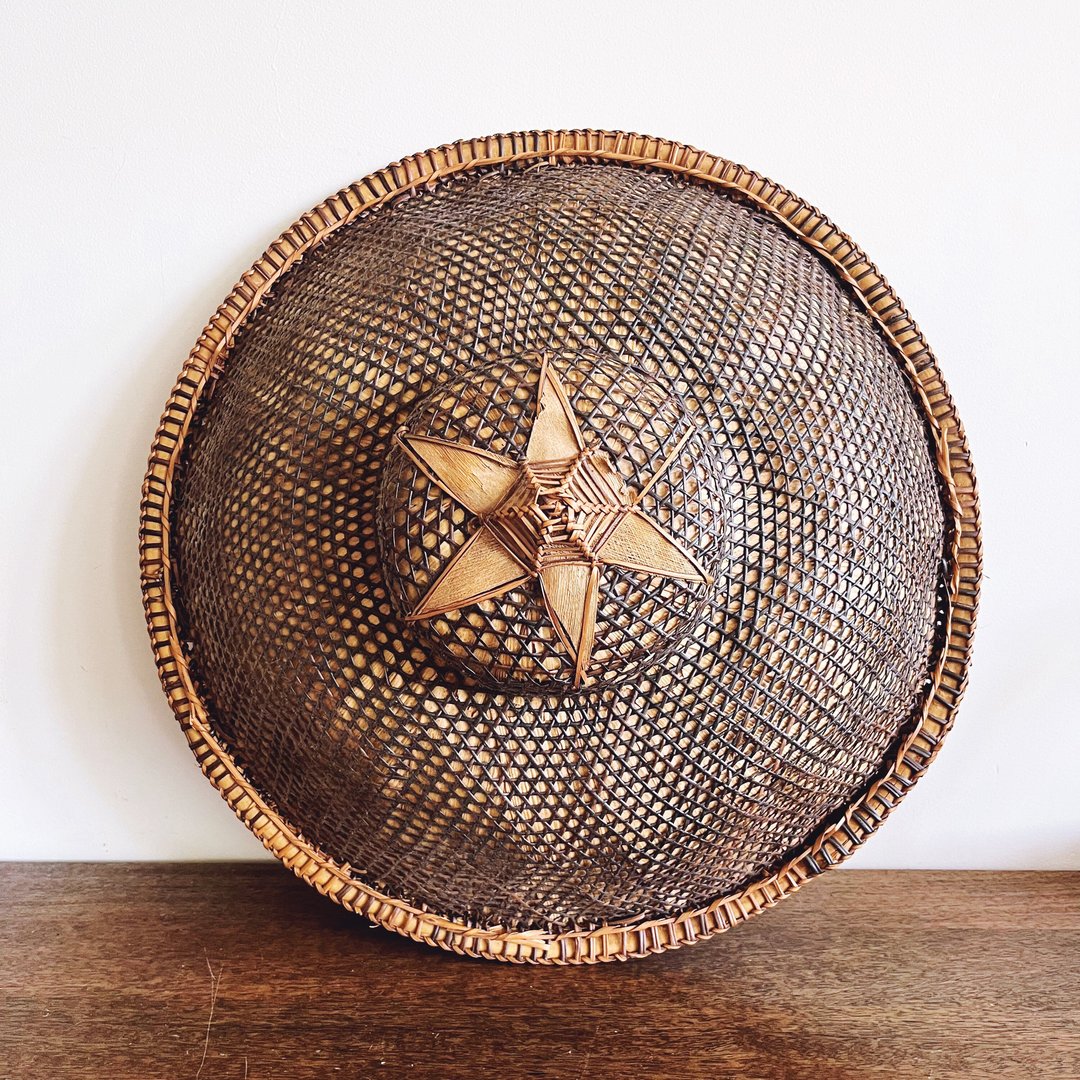 Vintage Filipino Salakot Woven Rattan and Coconut Fiber Sun Hat | The ...