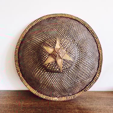 Vintage Filipino Salakot Woven Rattan and Coconut Fiber | The ...