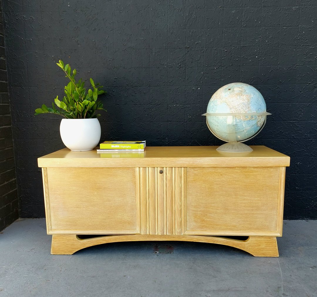 1950 s blonde wood Lane cedar chest Revival Vintage North Loop Austin TX