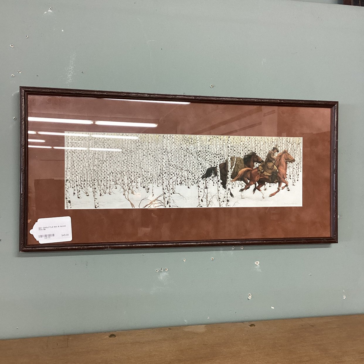 BEV DOOLITTLE Man & Horses Print | The Furniture Guy Consignment Store ...